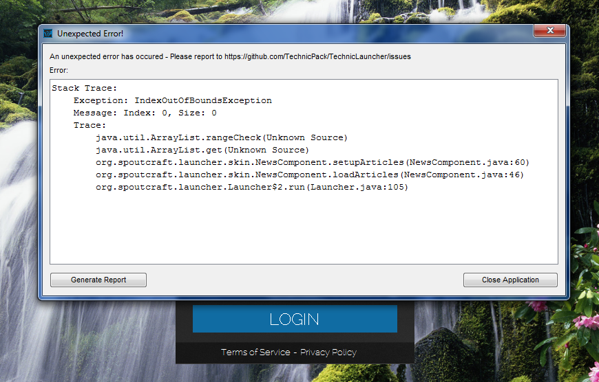 Problème lancement de technic launcher - unexpected error par lomi2001 - page 1 - OpenClassrooms